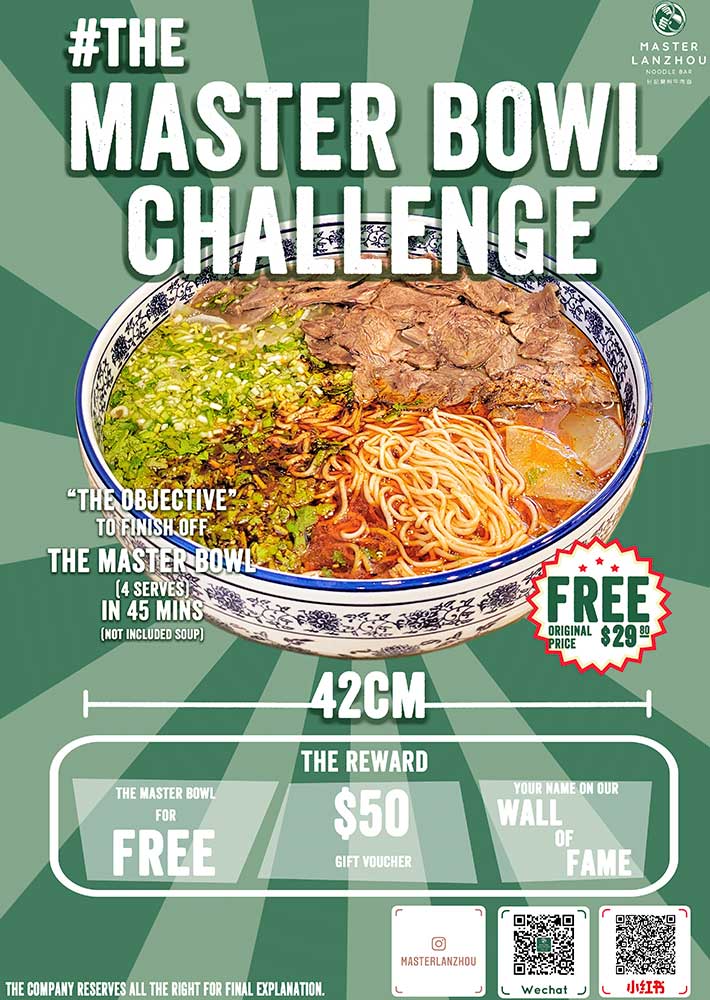 THE MASTER BOWL CHALLENGE – Master Lanzhou Noodle Bar